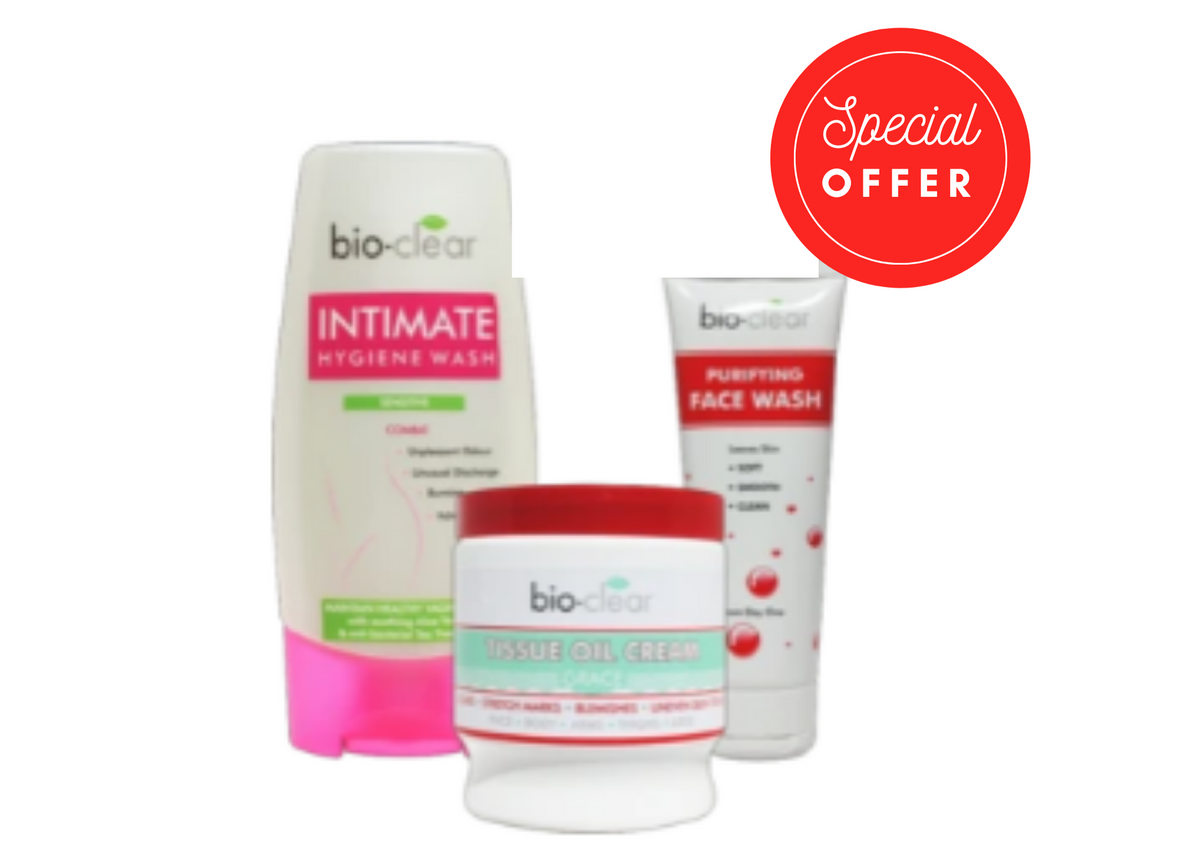 Bio-clear Intimate Hygiene Wash, Purifying Face Wash, Grace Tissue Oil ...